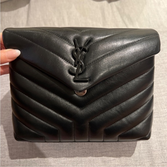 Yves Saint Laurent | Bags | Ysl Black Small Loulou In Quilted Leather ...